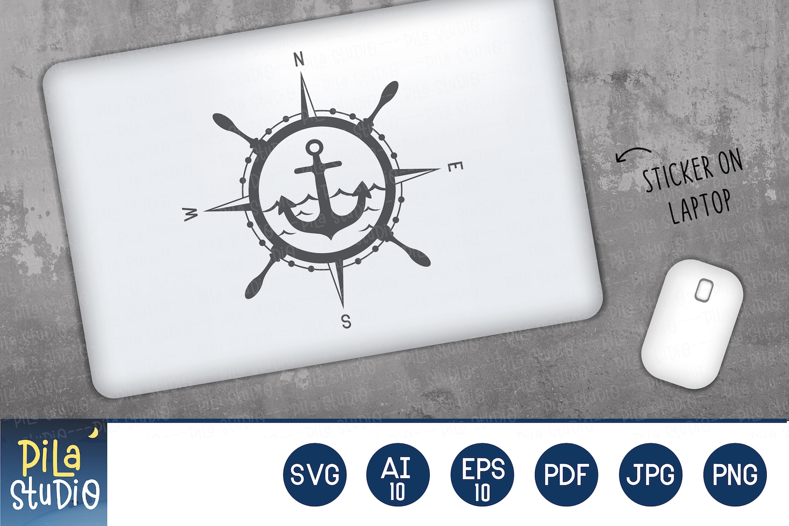 Anchor Compass Svg File Anchor Svg Adventure Svg Svg | Etsy