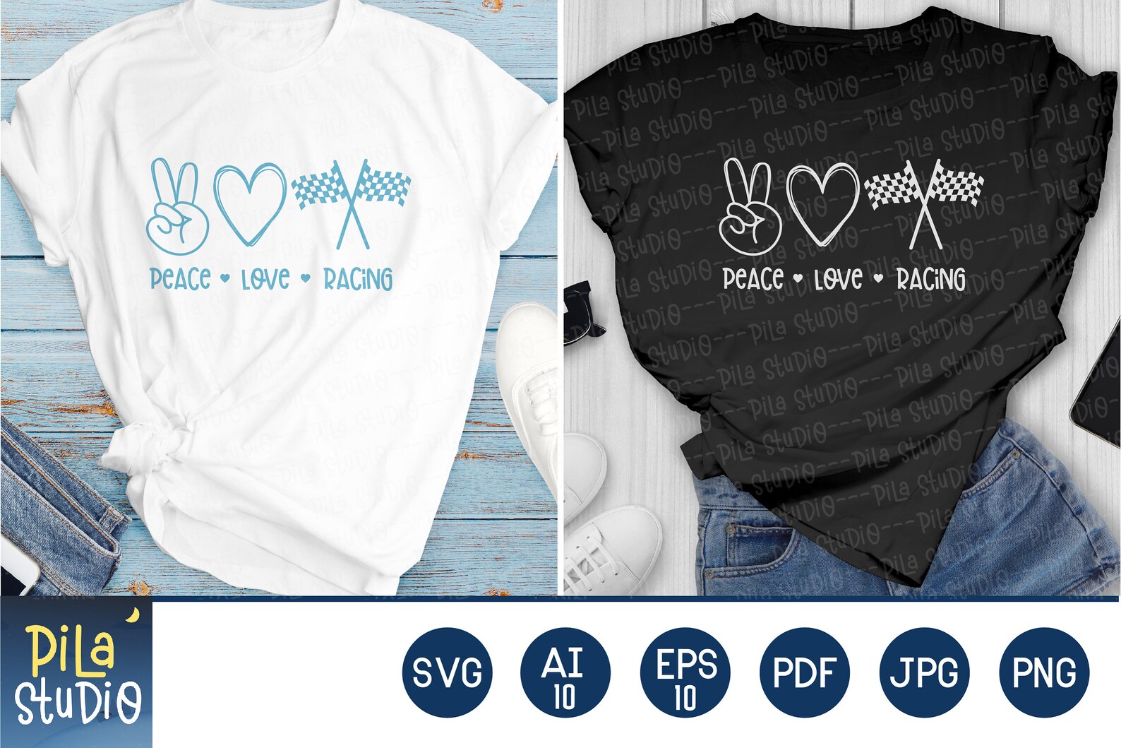 Peace Love Racing Svg File Peace Love Cut File Racing Svg - Etsy