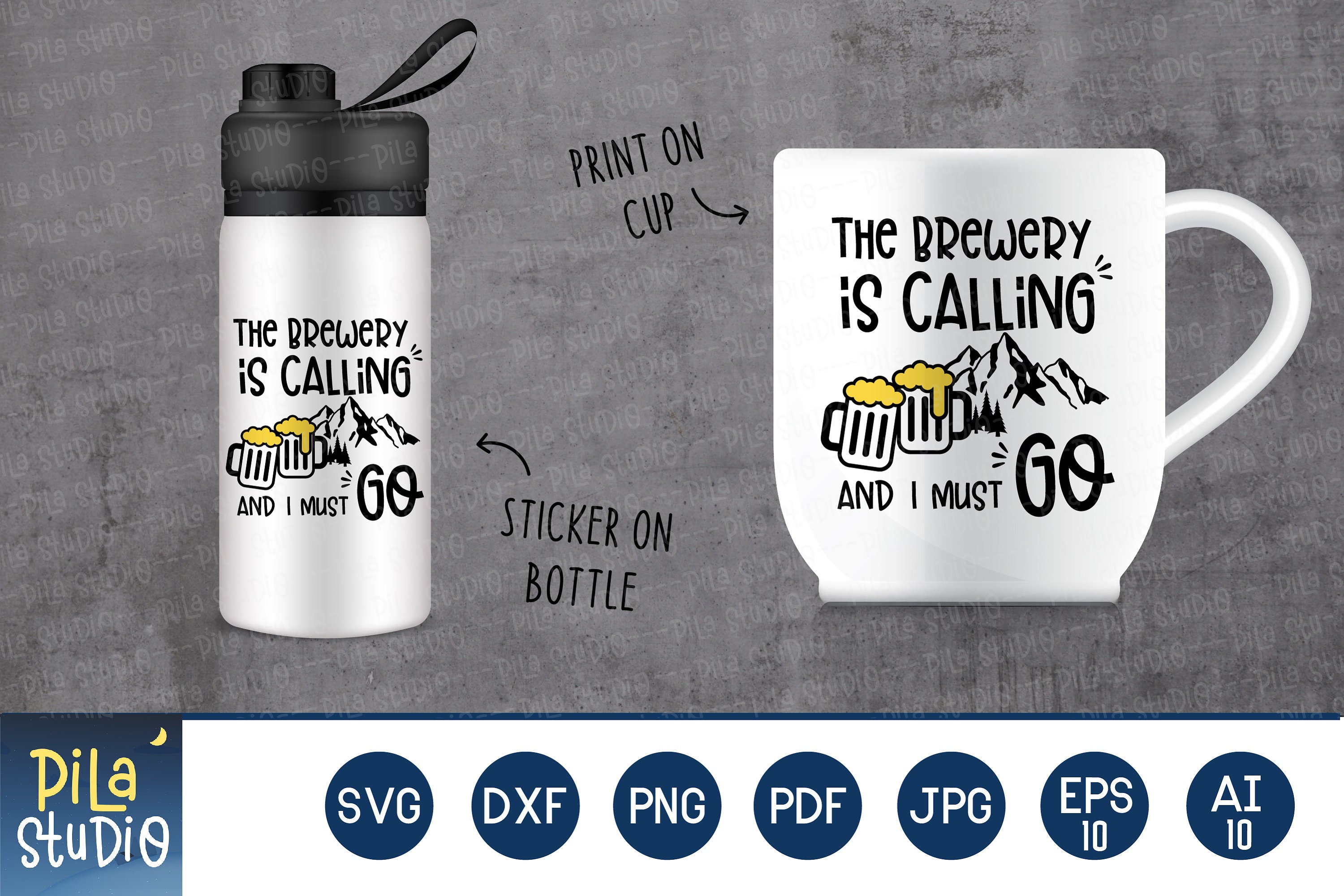 The Brewery is Calling and I Must Go SVG, Beer Funny Svg, SVG Cutting ...