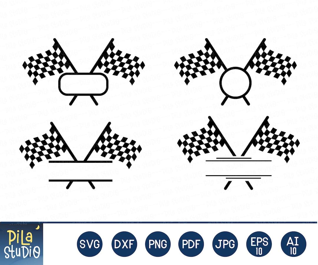 Race Flag Split Svg, Racing Svg, Racing Flag Chequered Svg, Monogram ...