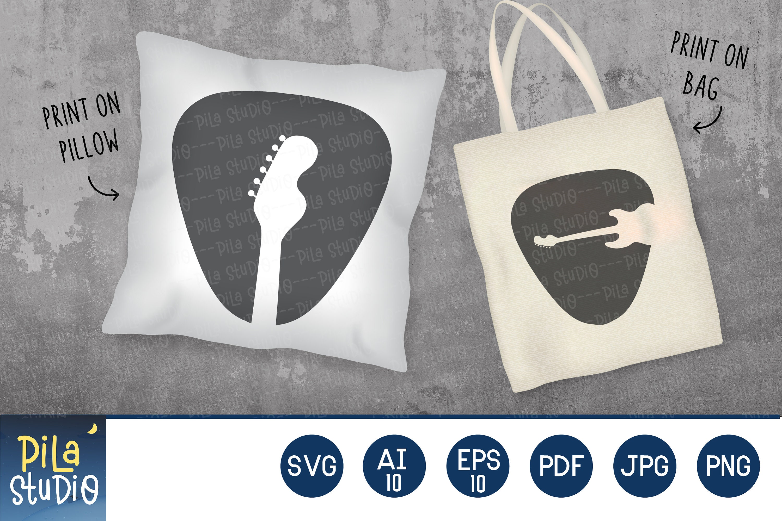 Guitar pick svg Plectrum svg guitar svg silhouette SVG | Etsy