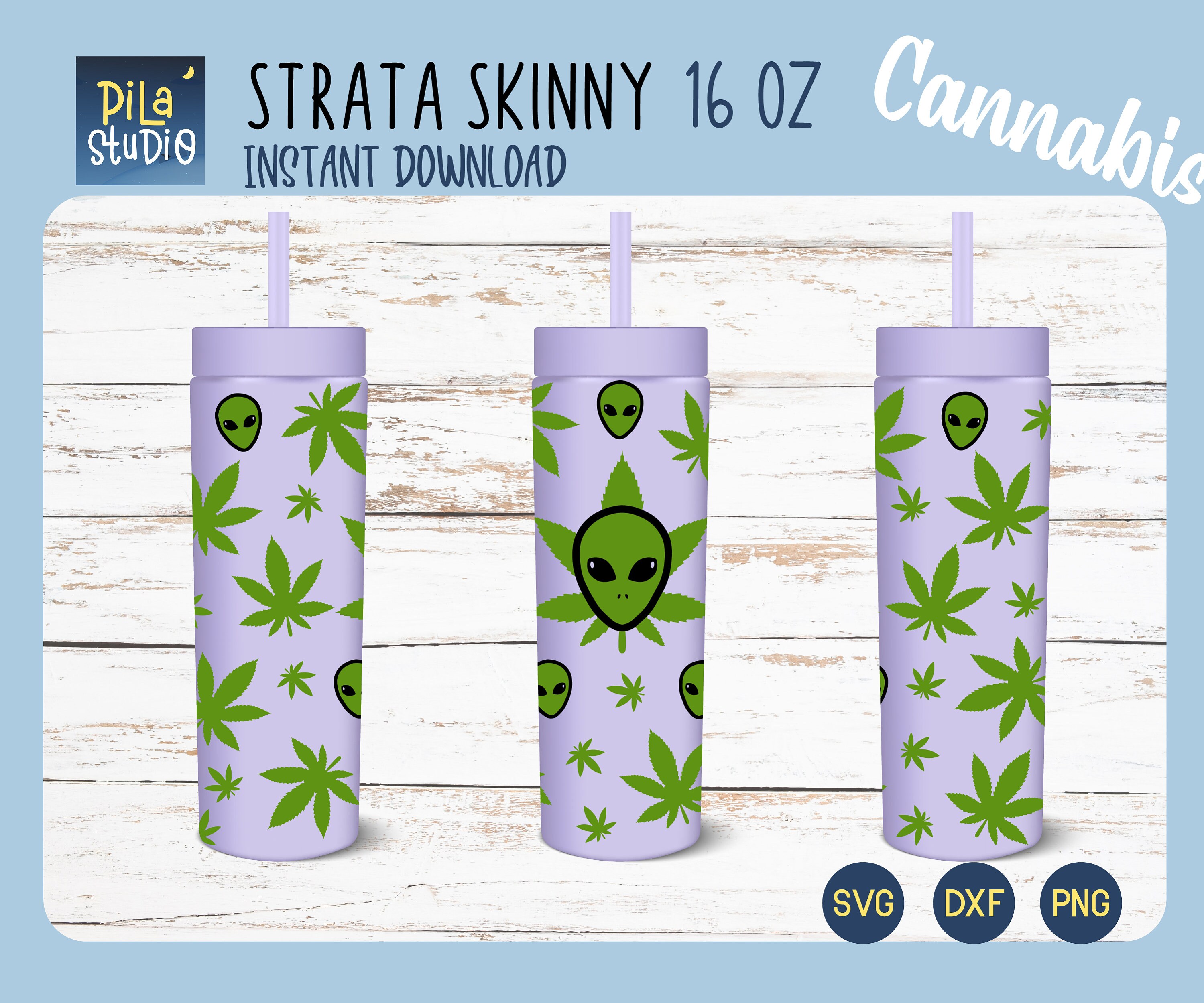 Cannabis Cups SVG Weed Tumbler SVG DIY Full Wrap for | Etsy