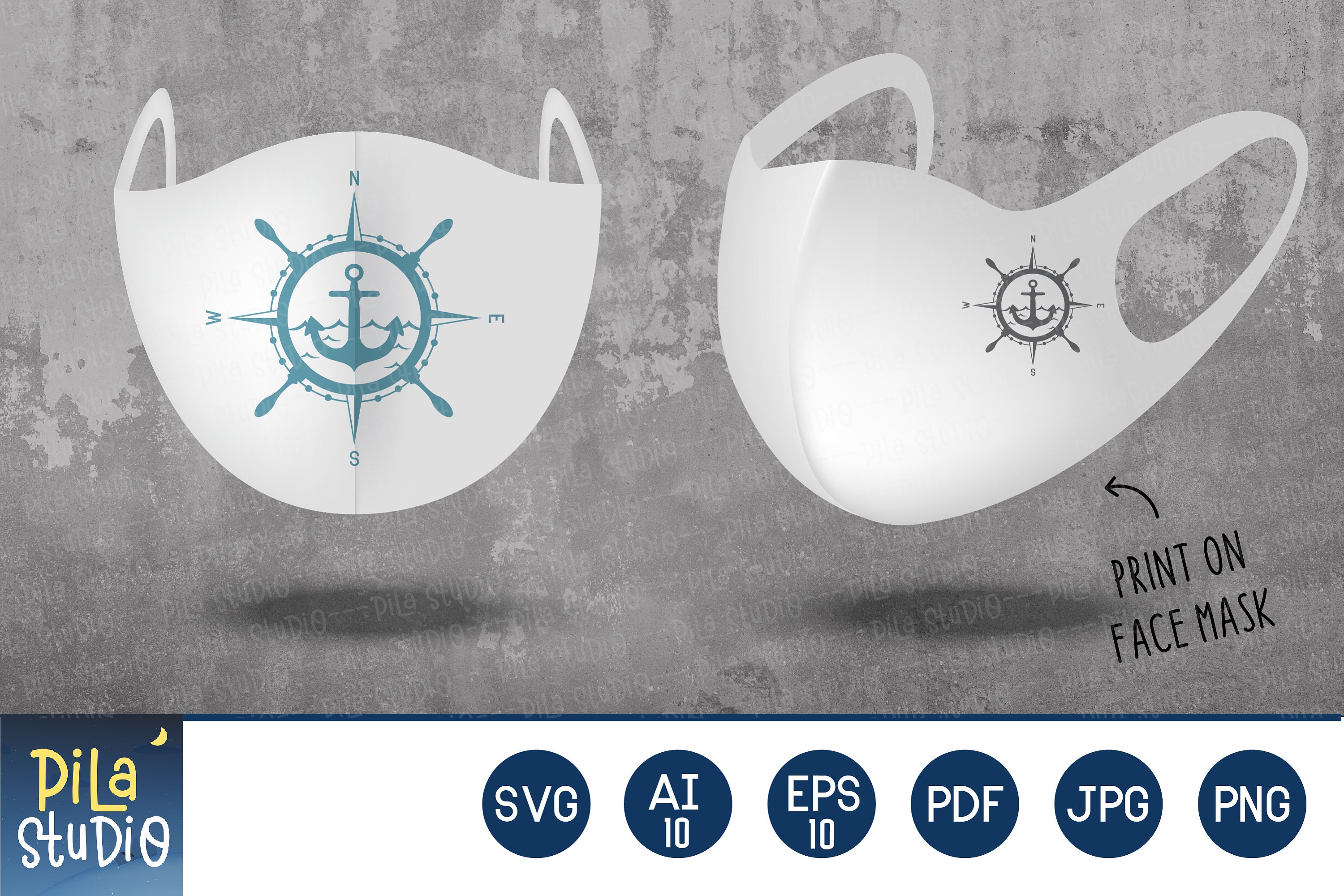 Anchor Compass Svg File Anchor Svg Adventure Svg Svg | Etsy