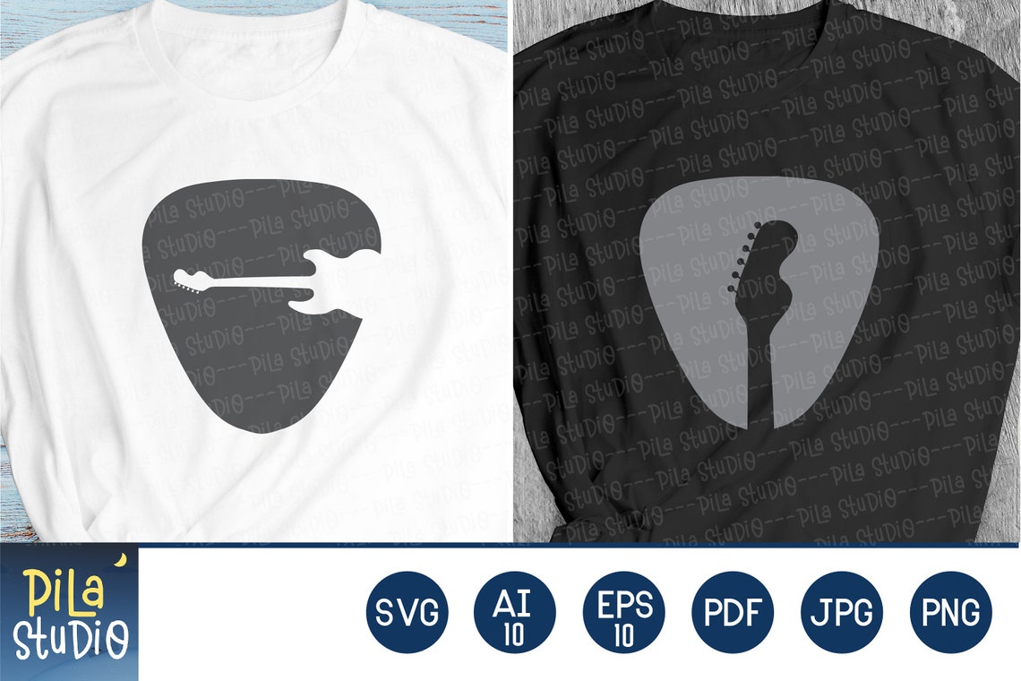 Guitar pick svg Plectrum svg guitar svg silhouette SVG | Etsy