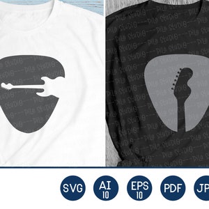 Guitar Pick Svg, Plectrum Svg, Guitar Svg, Silhouette, SVG Cutting File ...