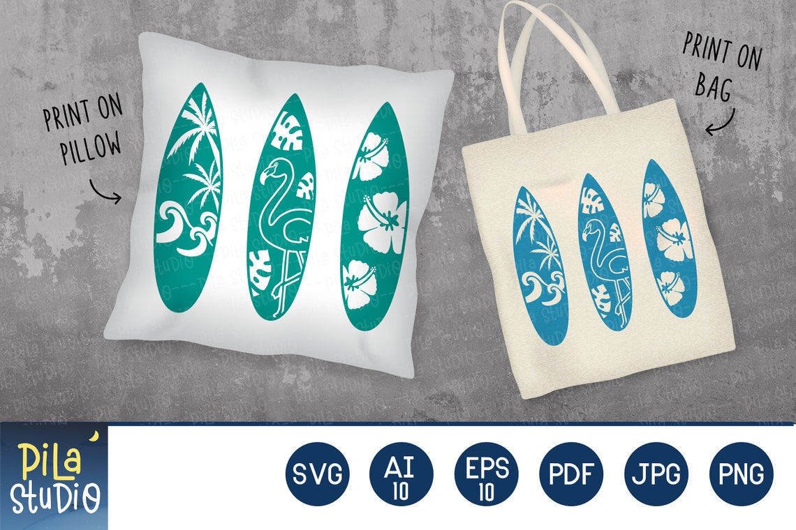 Surfboard svg surfboard templates surfing design svg | Etsy