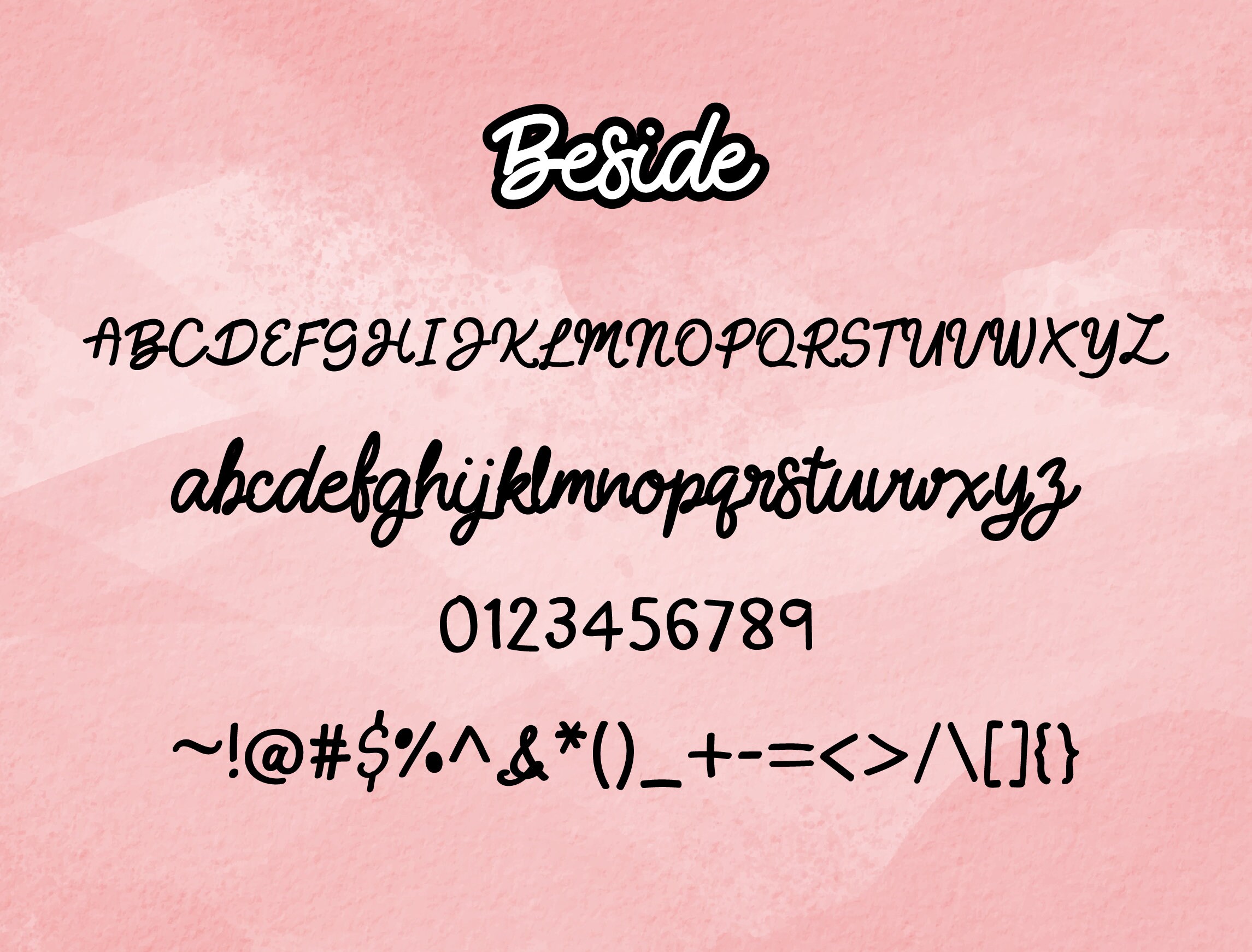 Beside Digital Font Script Font Font Download | Etsy
