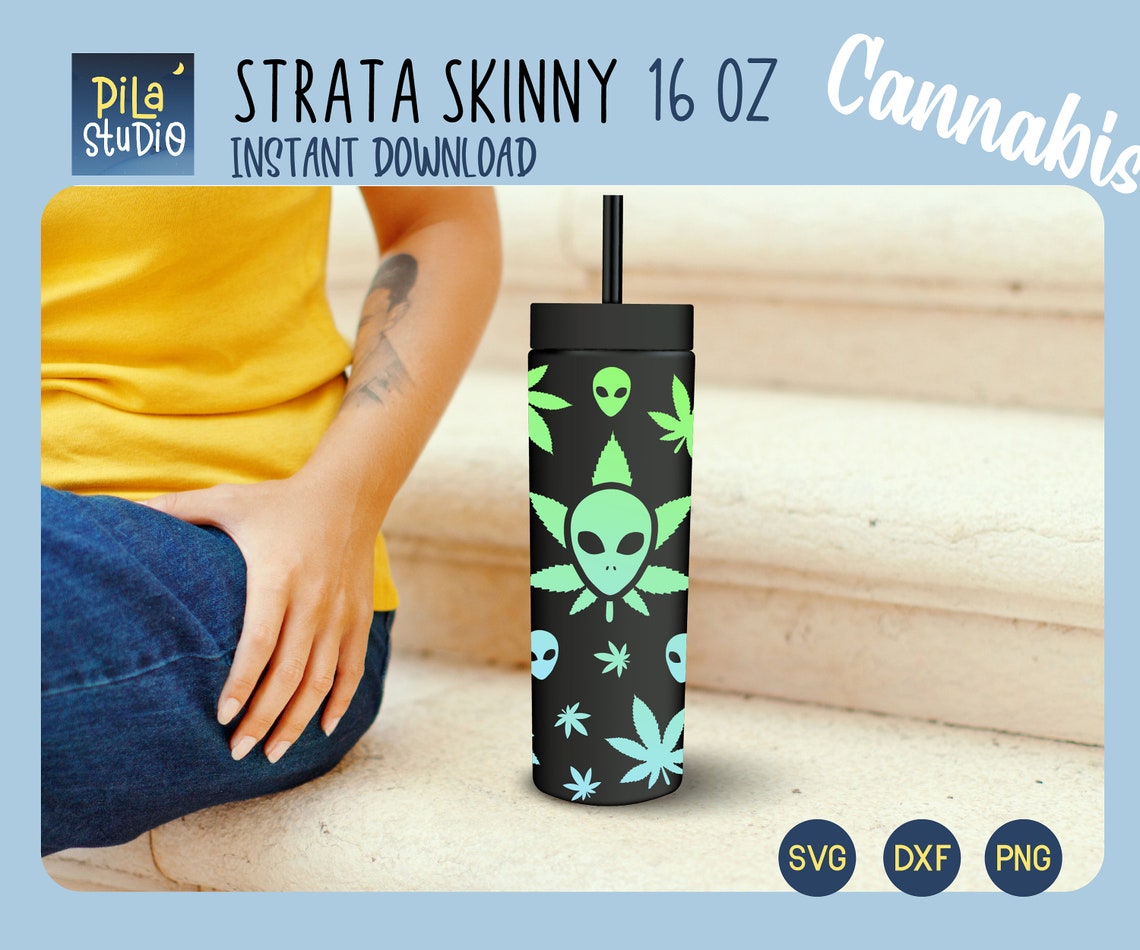 Cannabis Cups SVG Weed Tumbler SVG DIY Full Wrap for | Etsy