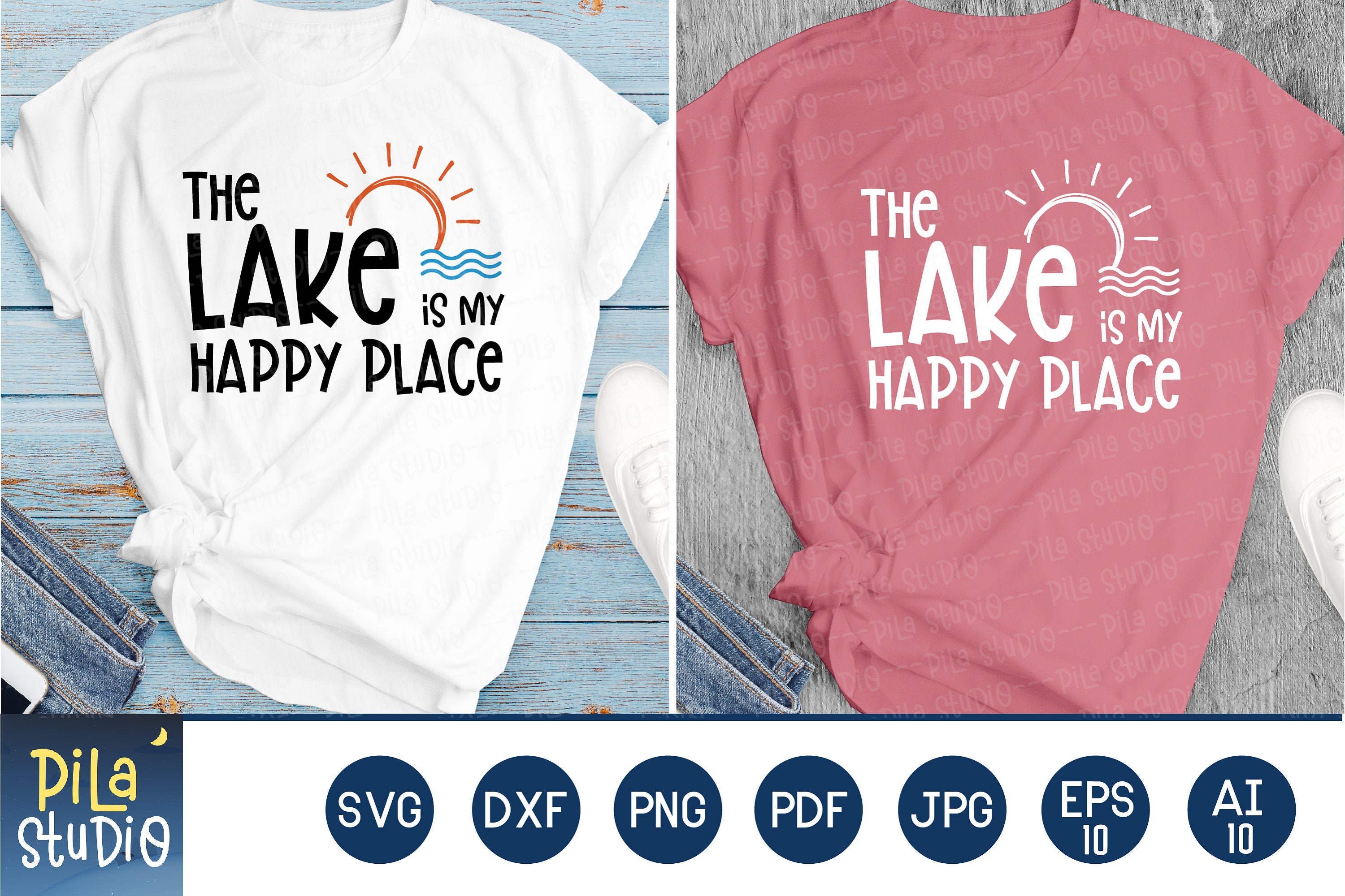 The Lake is My Happy Place Svg Lake Svg SVG Cutting File - Etsy