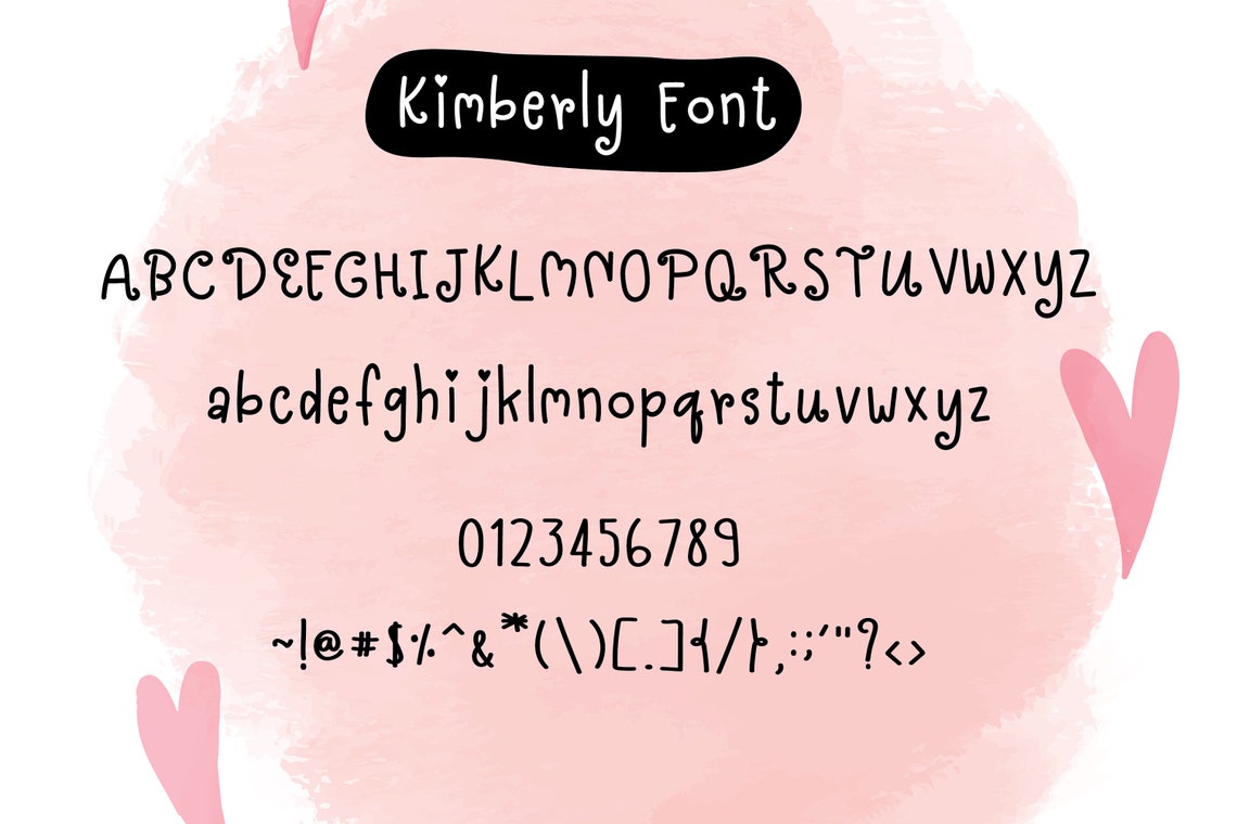 Kimberly Digital Font Script Font Font Download - Etsy