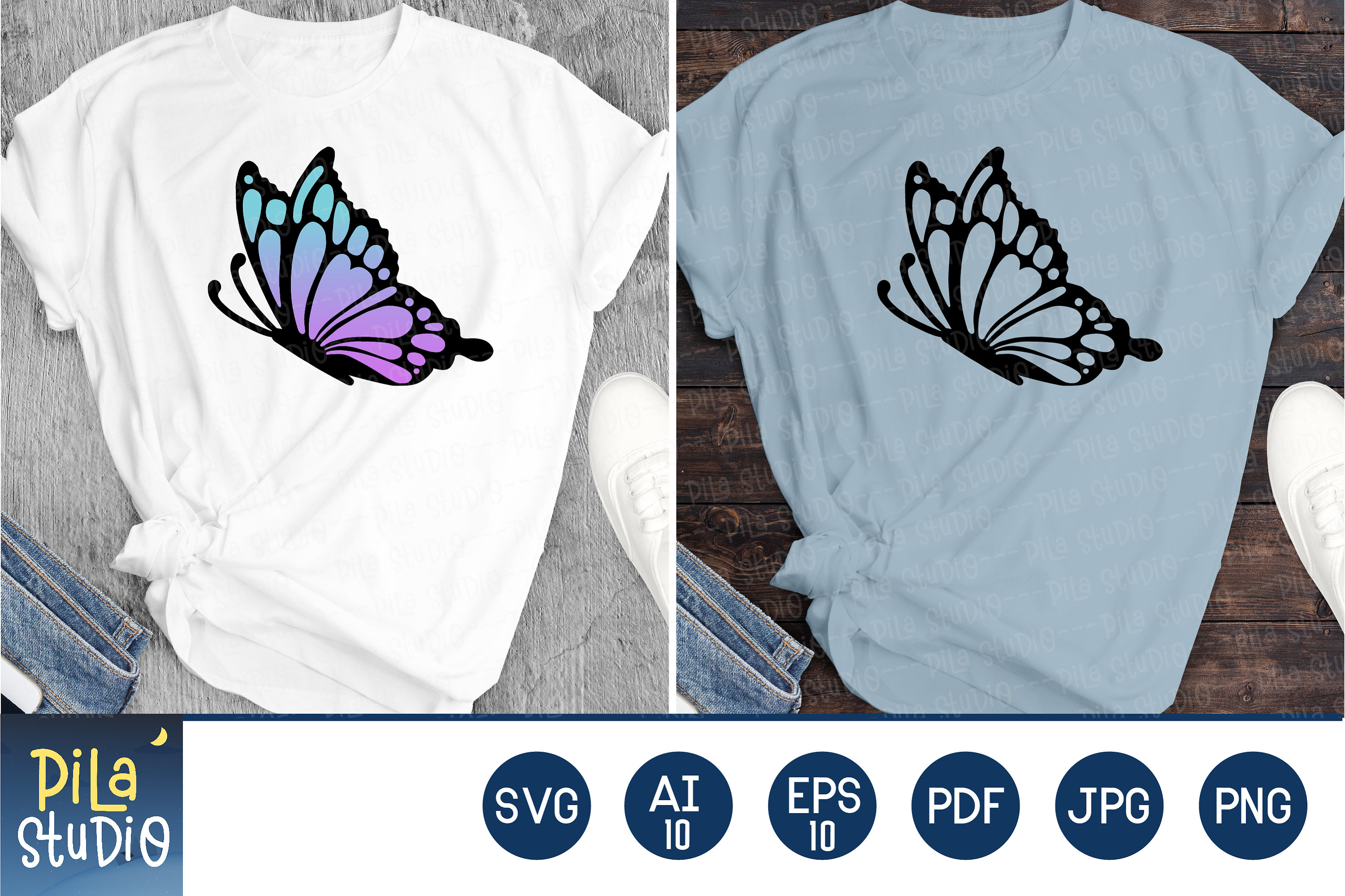 Layered Butterfly SVG Butterfly Svg Butterfly Clipart - Etsy
