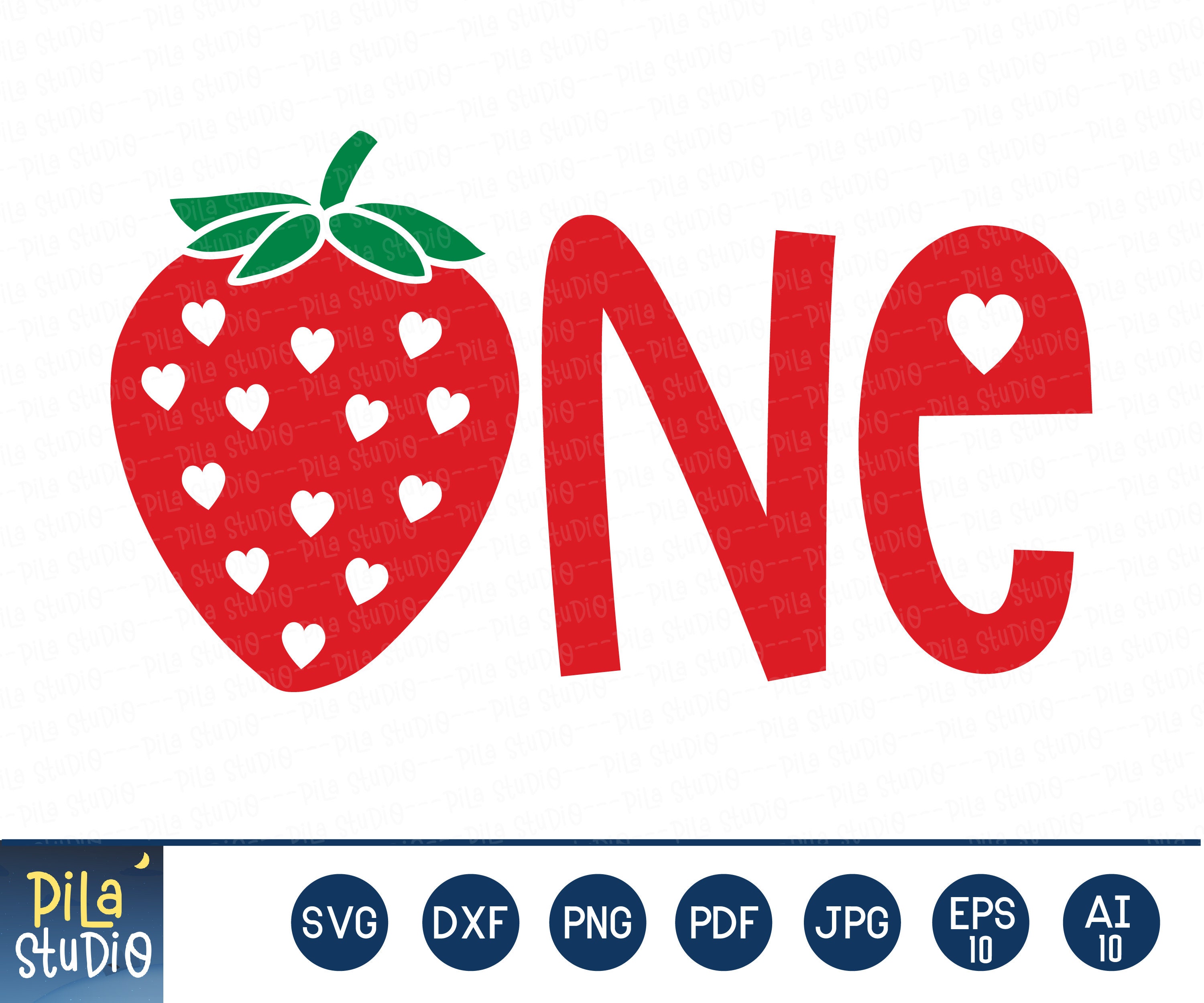 Strawberry One Birthday Svg Strawberry Svg Strawberry - Etsy UK