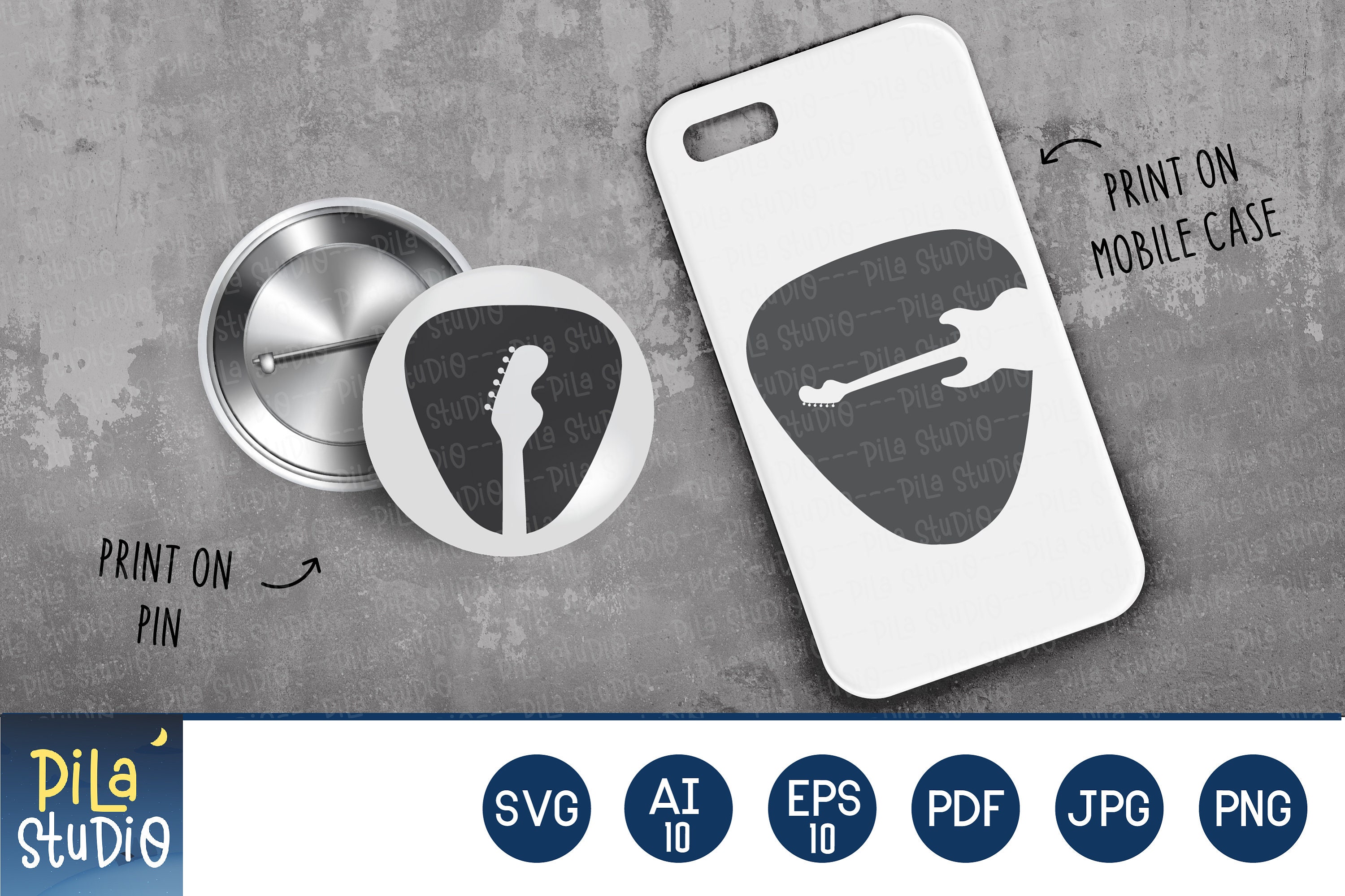 Guitar pick svg Plectrum svg guitar svg silhouette SVG | Etsy