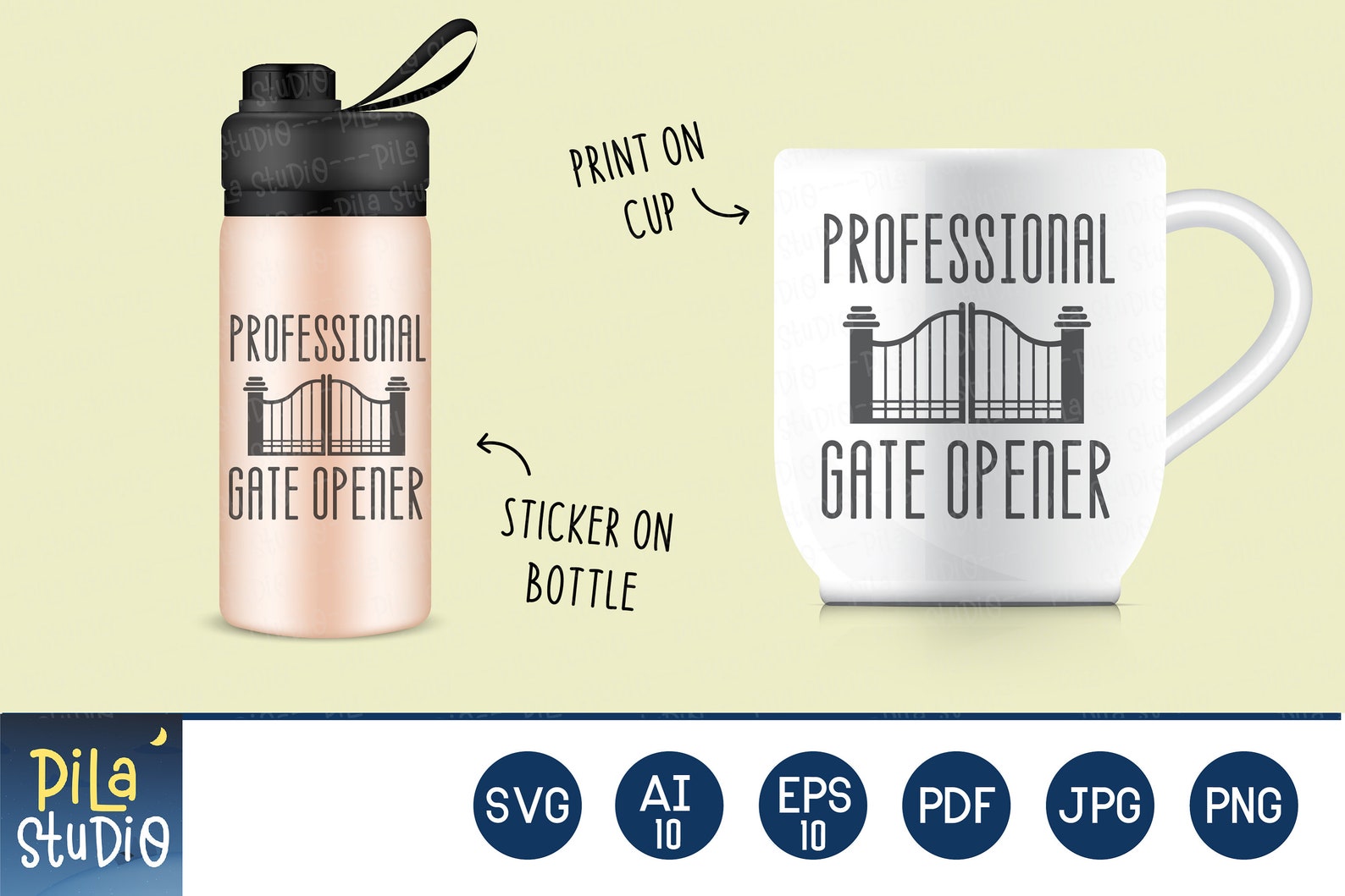Professional Gate Opener Svg SVG Cutting File Printable | Etsy