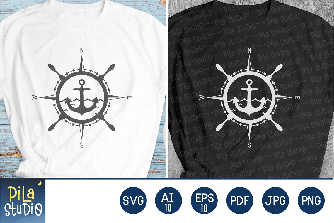 Anchor Compass Svg File Anchor Svg Adventure Svg Svg | Etsy