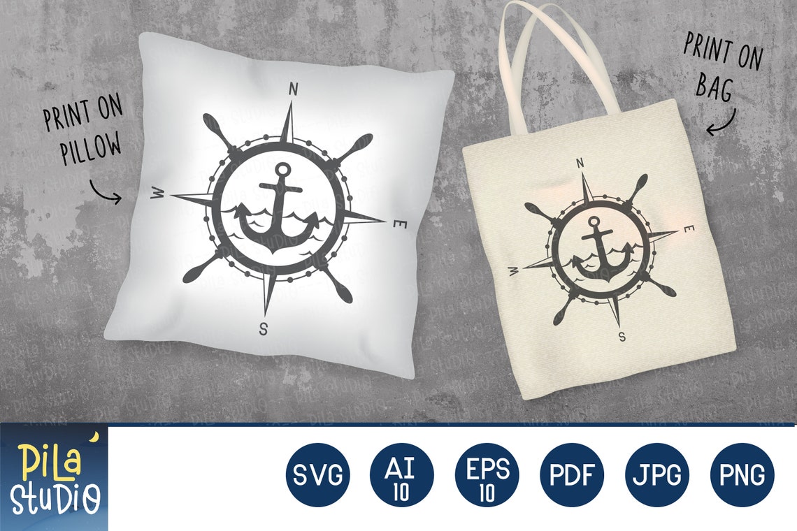 Anchor Compass Svg File Anchor Svg Adventure Svg Svg - Etsy Canada