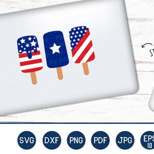 4th of July Svg, Popsicle Svg, Red White Blue Svg, America Svg ...
