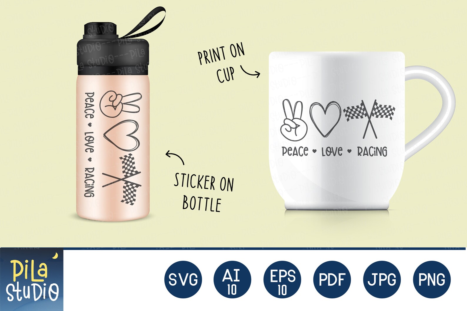 Peace Love Racing Svg File Peace Love Cut File Racing Svg - Etsy