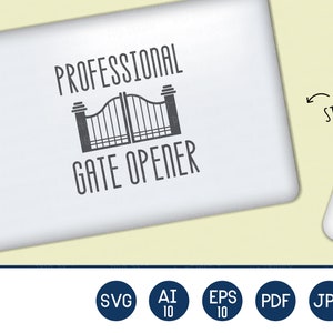 Professional Gate Opener Svg SVG Cutting File Printable - Etsy