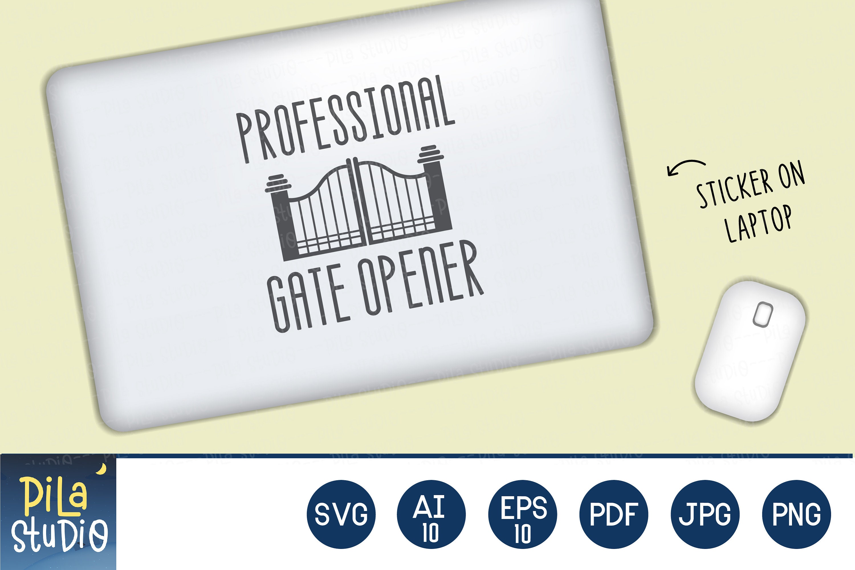 Professional Gate Opener Svg SVG Cutting File Printable | Etsy