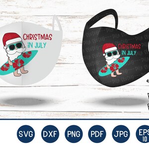 Christmas in July SVG, Funny Summer Svg, Beach Vacation Svg, Santa and ...
