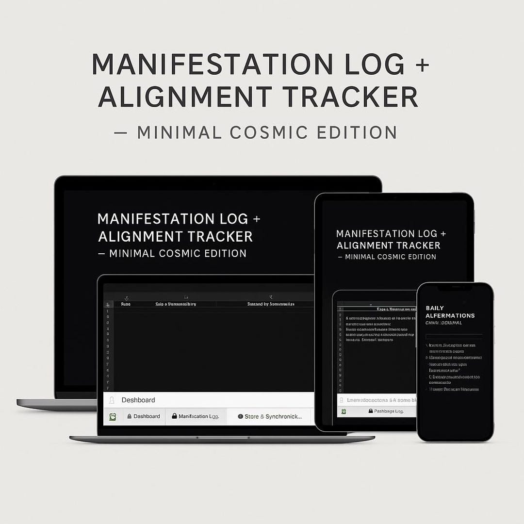 Manifestation Log + Alignment Tracker (cosmic Minimal Edition ...
