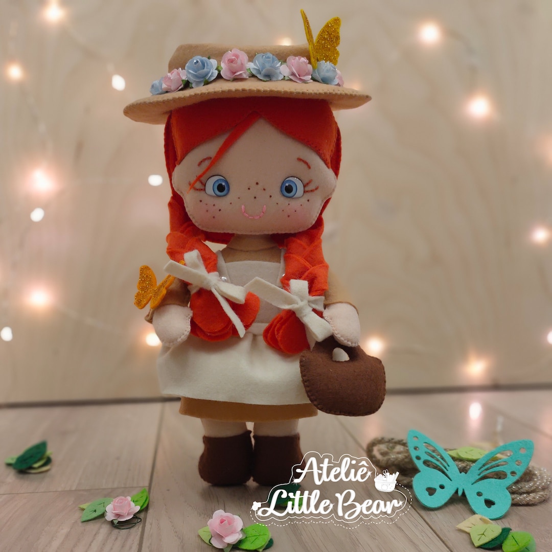 Anne Felt Doll, Anne With an E, Felt Doll, Handmade Doll, Anne Green ...