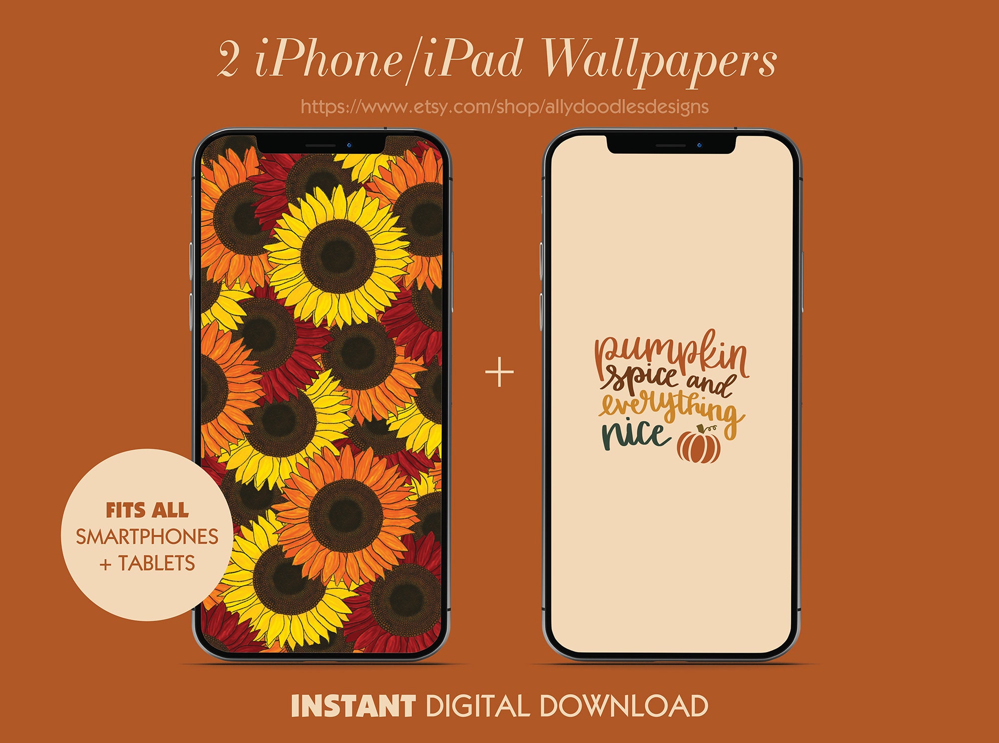 Fall Theme Iphone/ipad Wallpapers | Digital Download | Lock Screen ...
