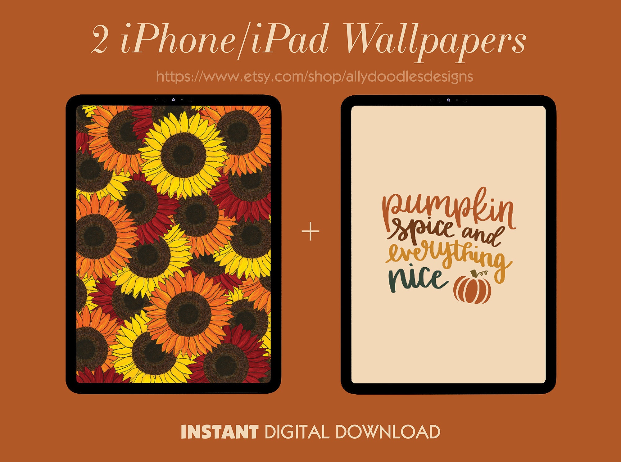 Fall Theme Iphone/ipad Wallpapers | Digital Download | Lock Screen ...