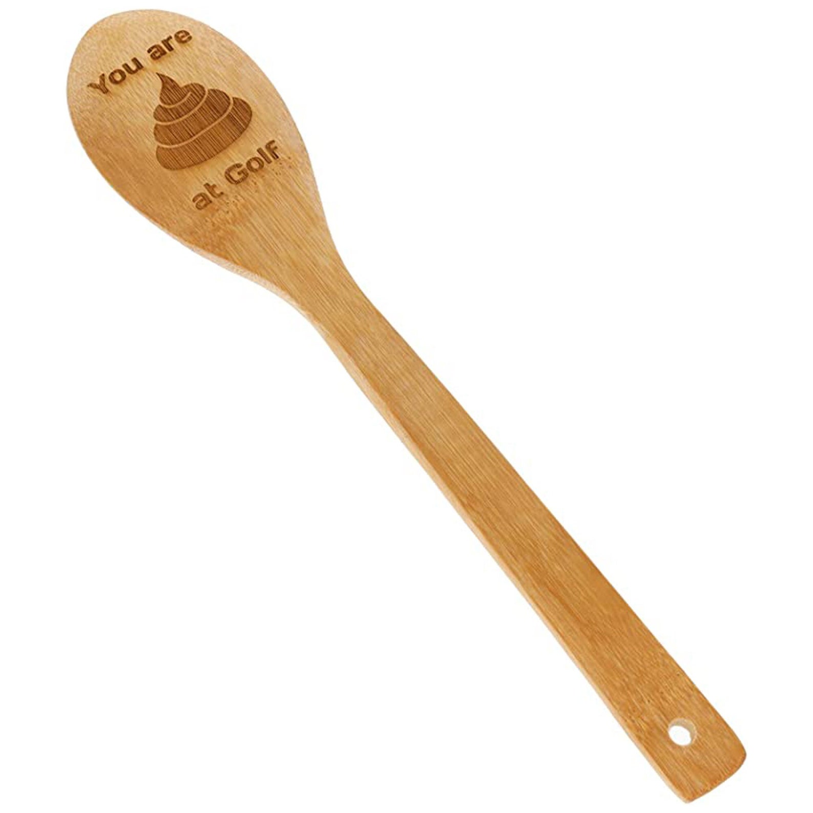 Engraved Golf Wooden Spoon Ideal Booby Prize or Loser Golfing Trophy ...