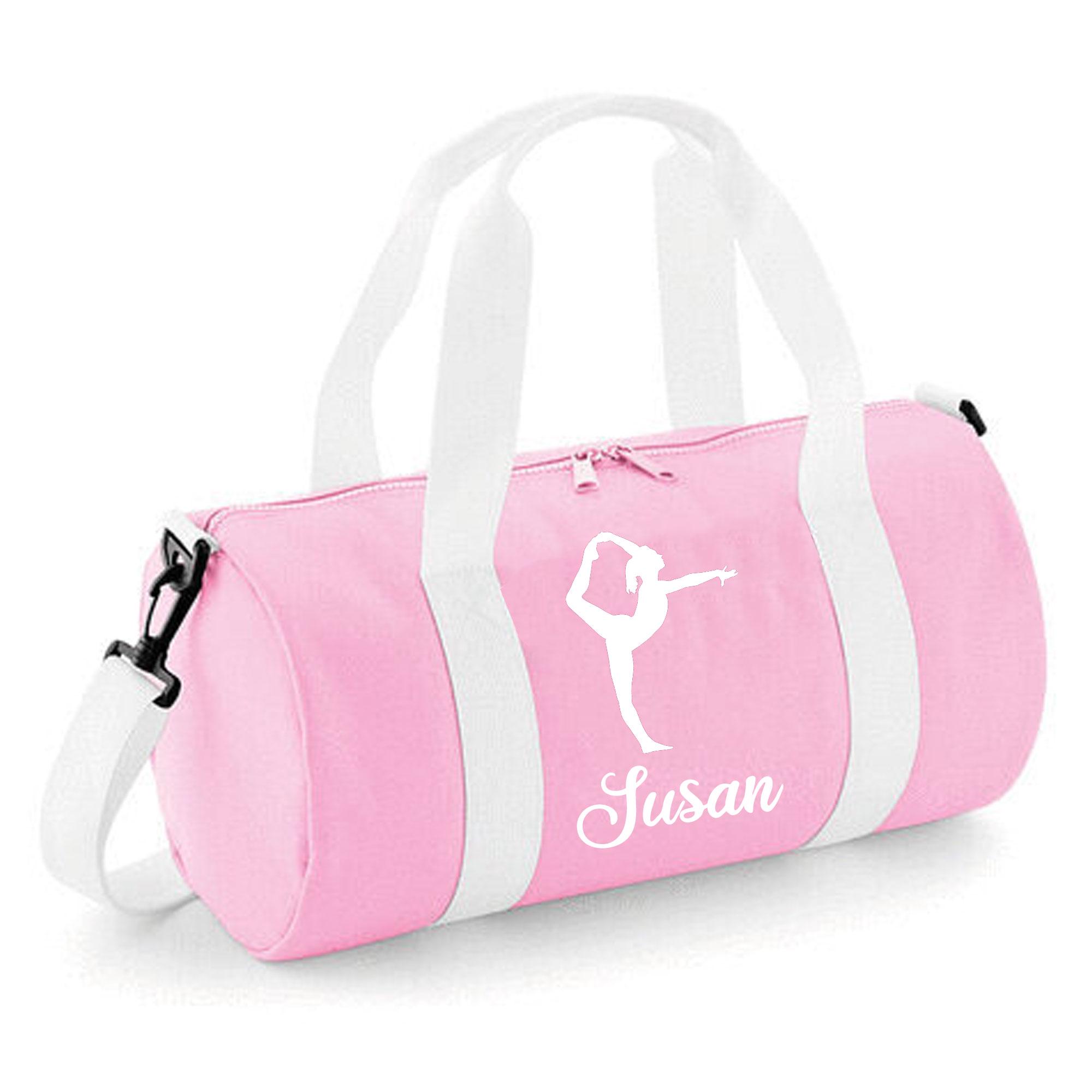 Personalised Dancing Barrel Bag for Girls Gymnastics | Bags for Kids ...