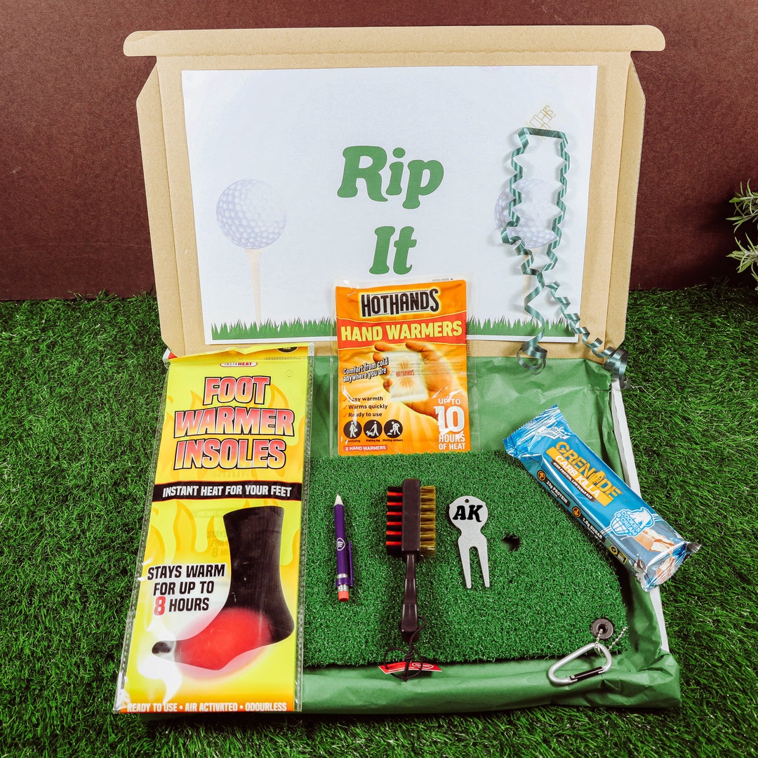 Personalised Golfing Gift Set Winter Cold Weather Golfing Kit Letterbox ...