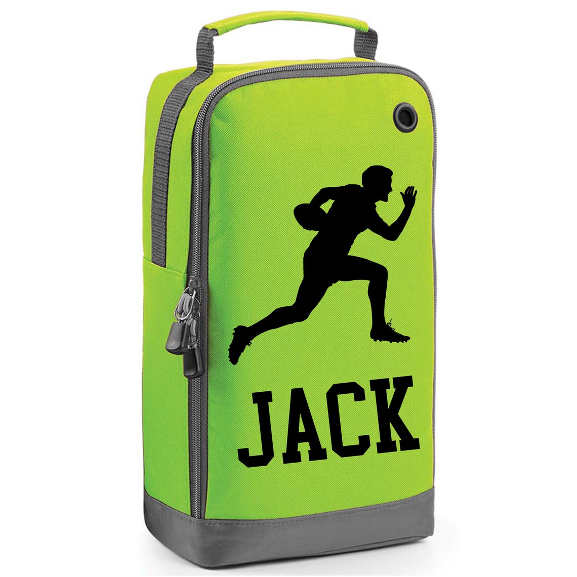 Personalised Rugby Boot Shoe Bag With Name or Initials | Rugby Ball or ...