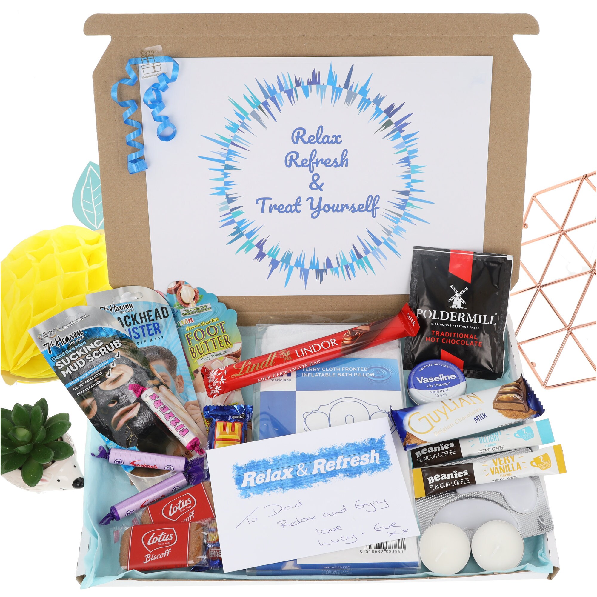 Mens Letterbox Pamper Me Time Gift Box Chocolate & Treat | Etsy