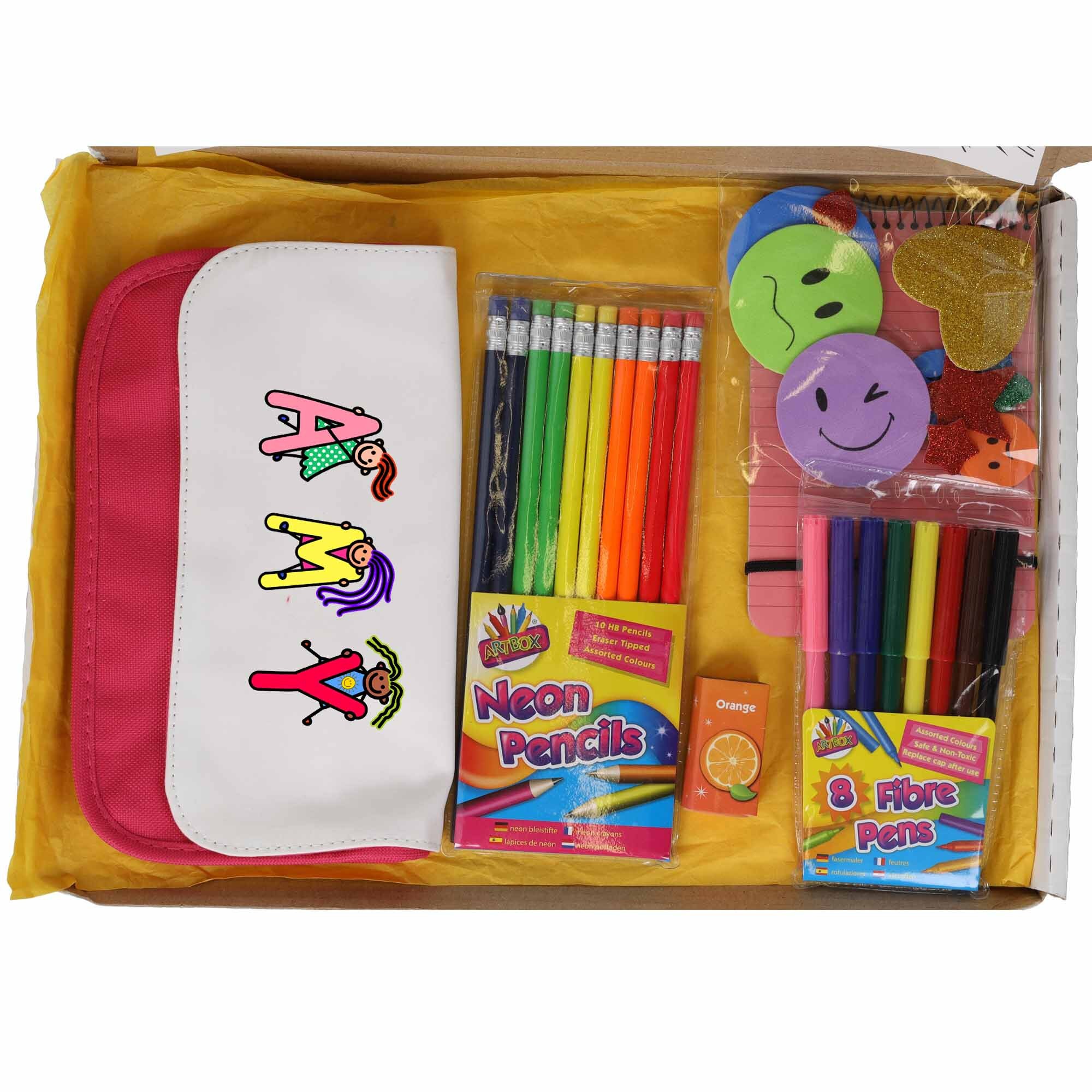 Personalised Back To School Pencil Case With Stationery Gift | Etsy