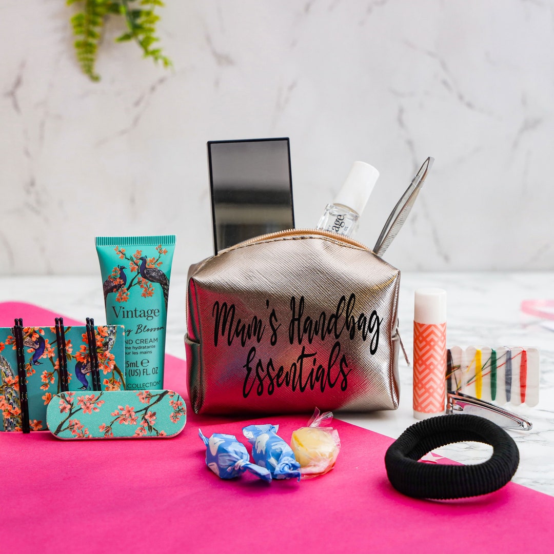 Personalised Survival Cosmetic Handbag Everyday Essentials Kit ...