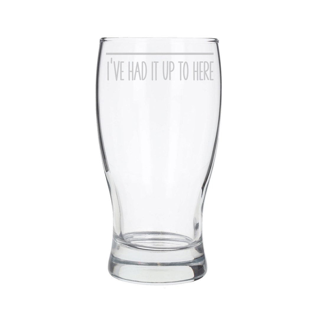 Engraved Funny Beer Glass Novelty Pint Glass | Funny Birthday Gift for ...