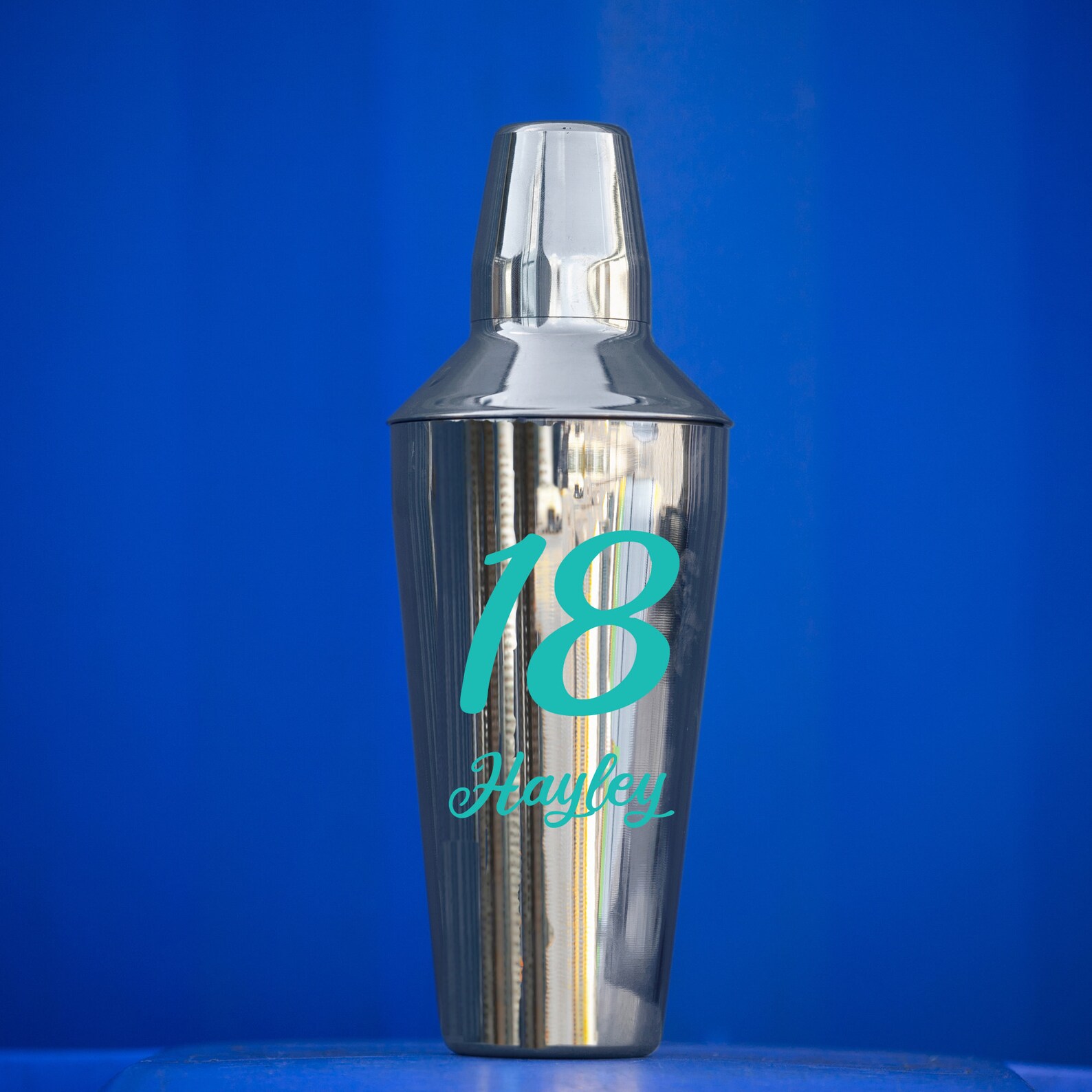 Personalised 18th Birthday Cocktail Shaker & Pina Colada Glass Gift Set ...