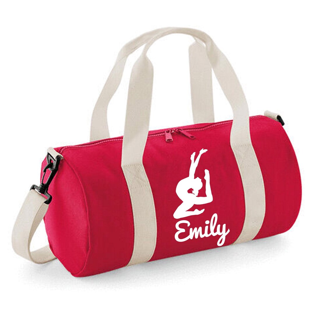 Personalised Gymnast Custom Barrel Bag for Girl Gymnastics | Bags for ...
