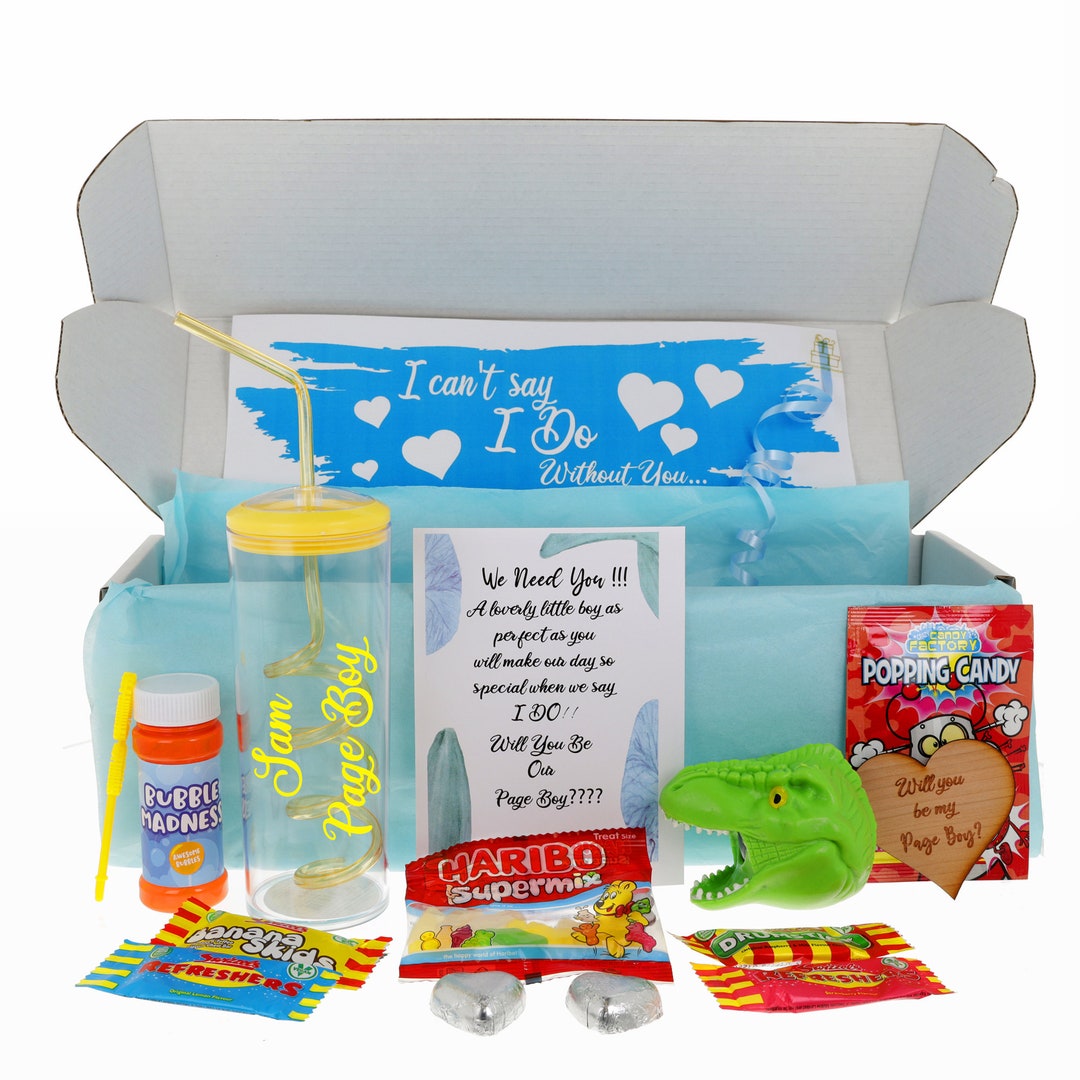 Personalised Page Boy Proposal Gift Set | Ring Bearer Gift | Wedding ...