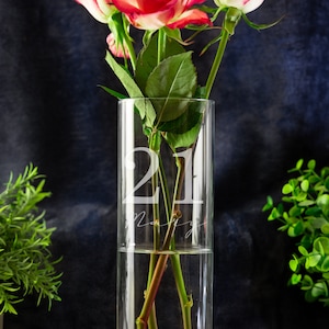 Personalised Engraved Vase for Flowers Birthday for Her | ANY Age and ...