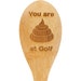 Engraved Golf Wooden Spoon Ideal Booby Prize or Loser Golfing Trophy ...