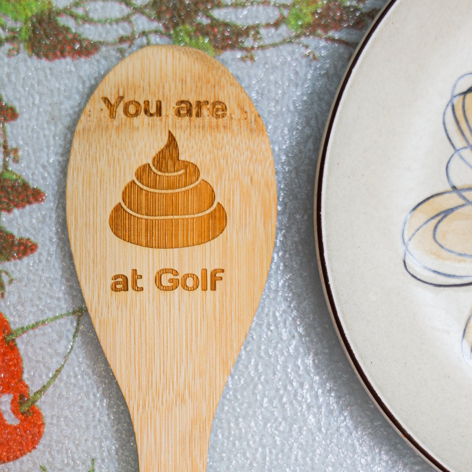 Engraved Golf Wooden Spoon Ideal Booby Prize or Loser Golfing Trophy ...