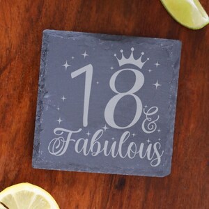 18 & Fabulous Engraved Wine Glass - 18th Birthday and Fabulous – 18 ...
