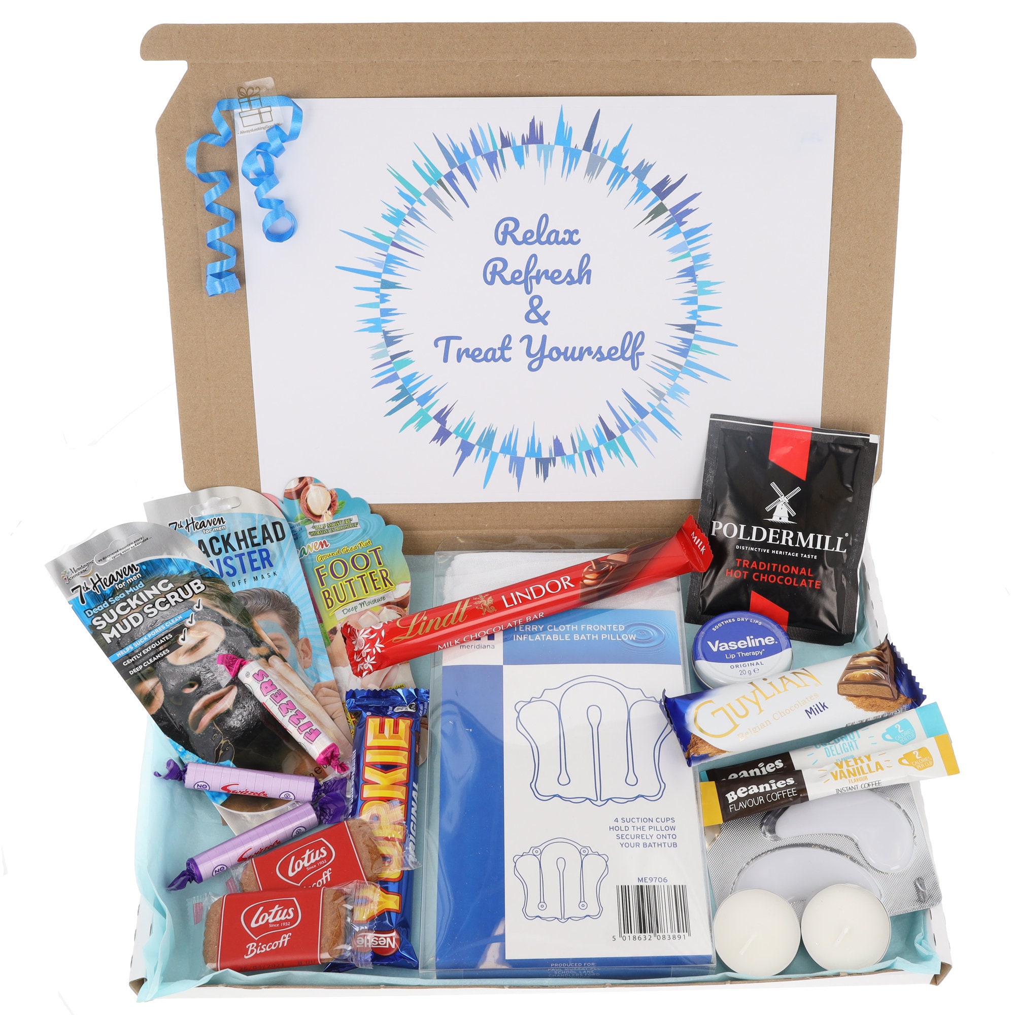Mens Letterbox Pamper Me Time Gift Box Chocolate & Treat | Etsy