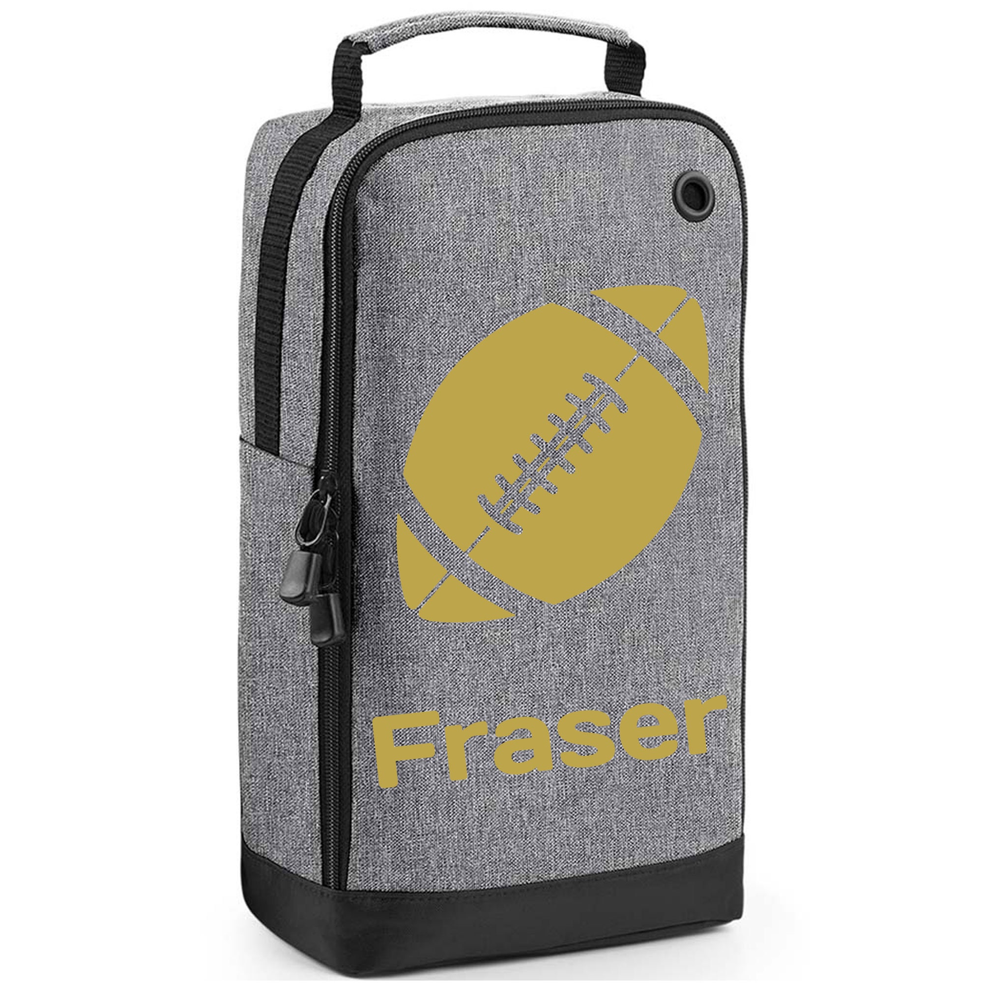 Personalised Rugby Boot Shoe Bag With Name or Initials | Rugby Ball or ...