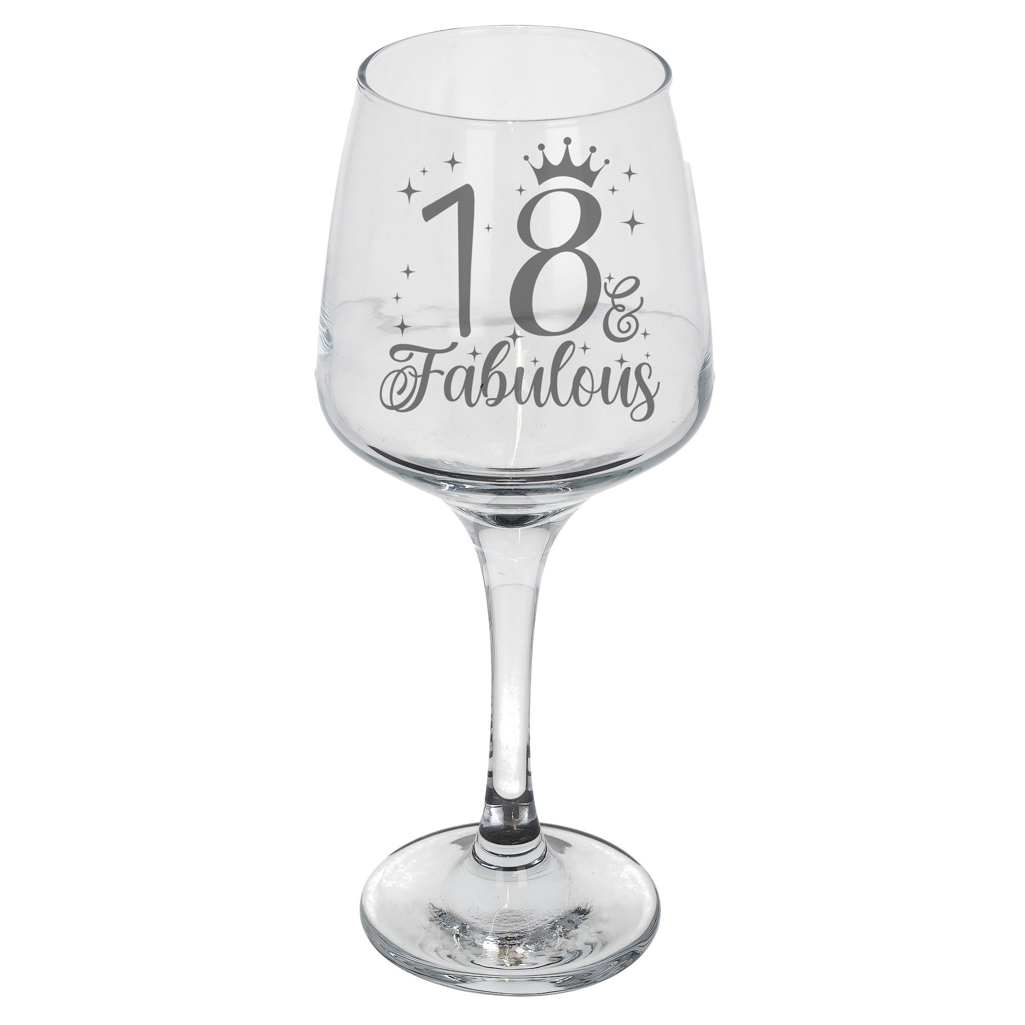 18 & Fabulous Engraved Wine Glass 18th Birthday Aged to - Etsy UK