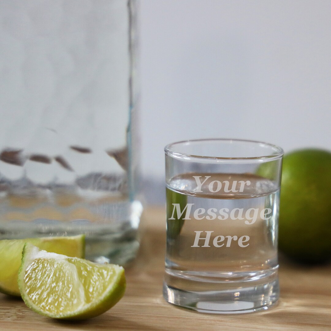 Personalised Engraved Create Your Own Shot Glass | Novelty Shot Glass ...