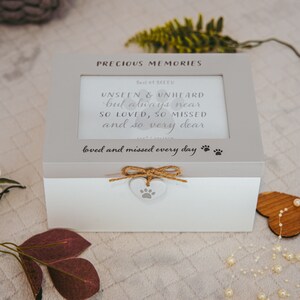 Personalised Rustic Pet Photo Memorial Dog Keepsake Box Pet Wooden ...