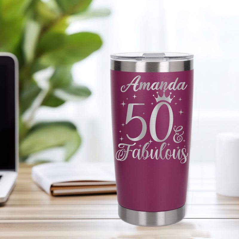 50th Birthday Flask - Etsy UK